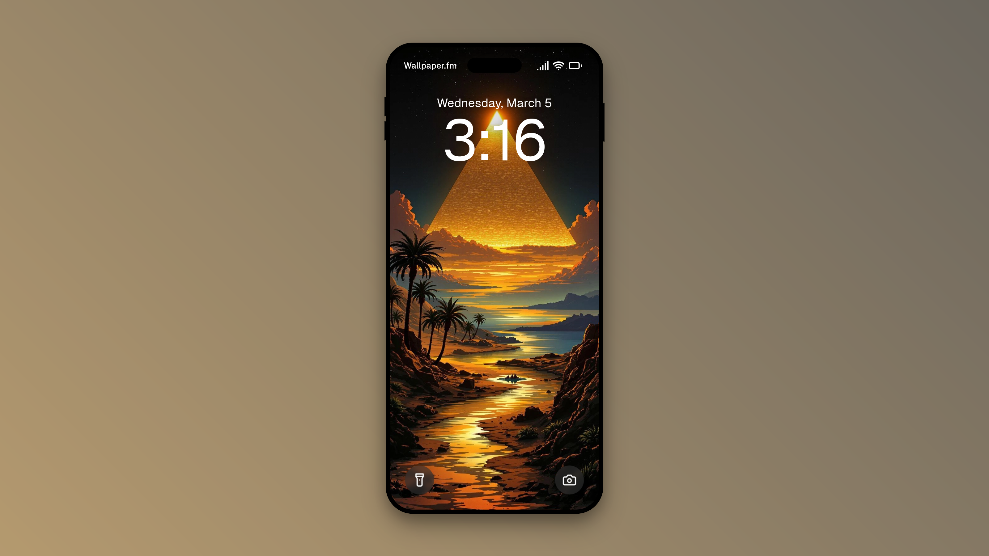 Twilight Desert Oasis