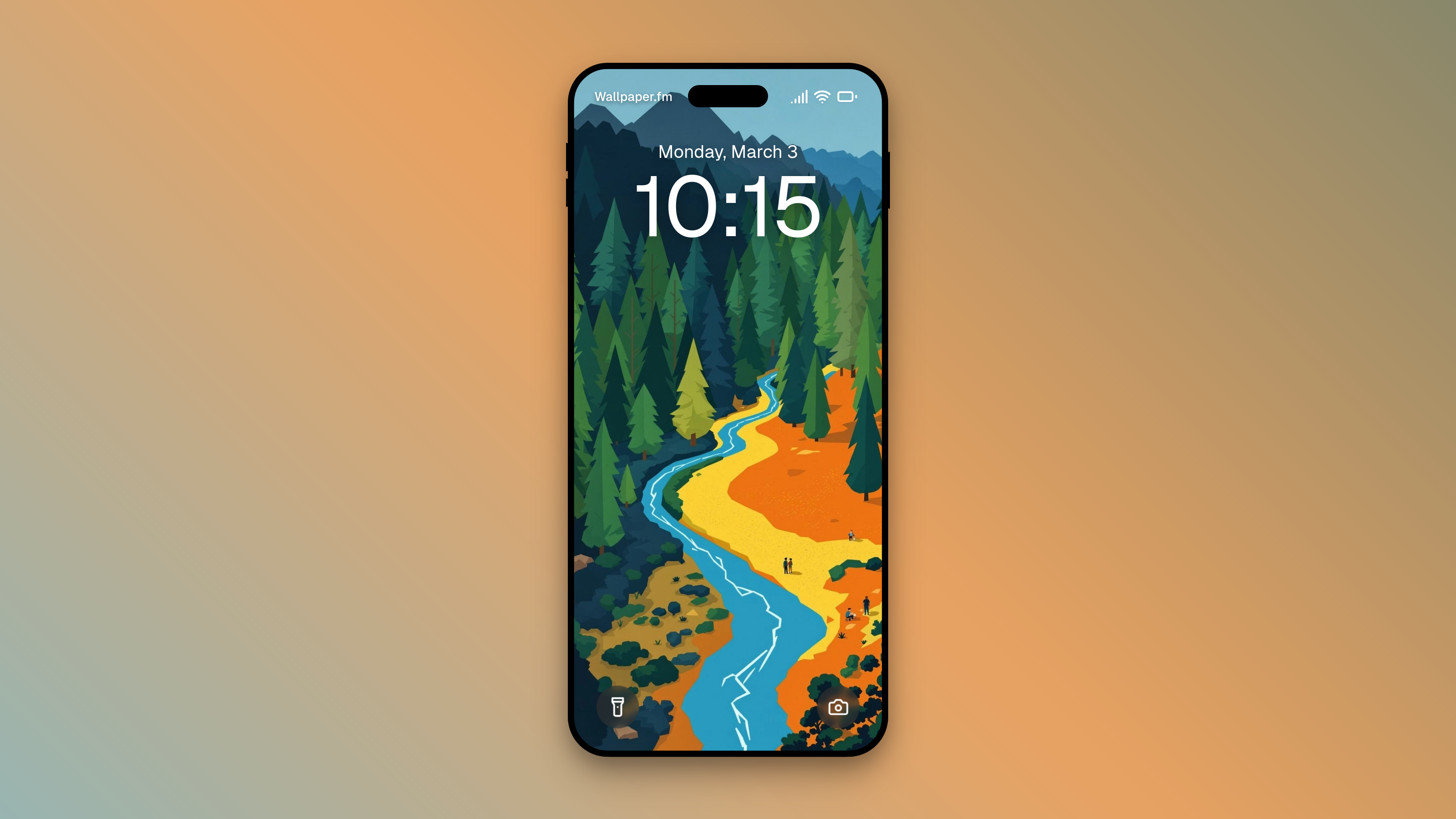 Stylized Forest Pathway