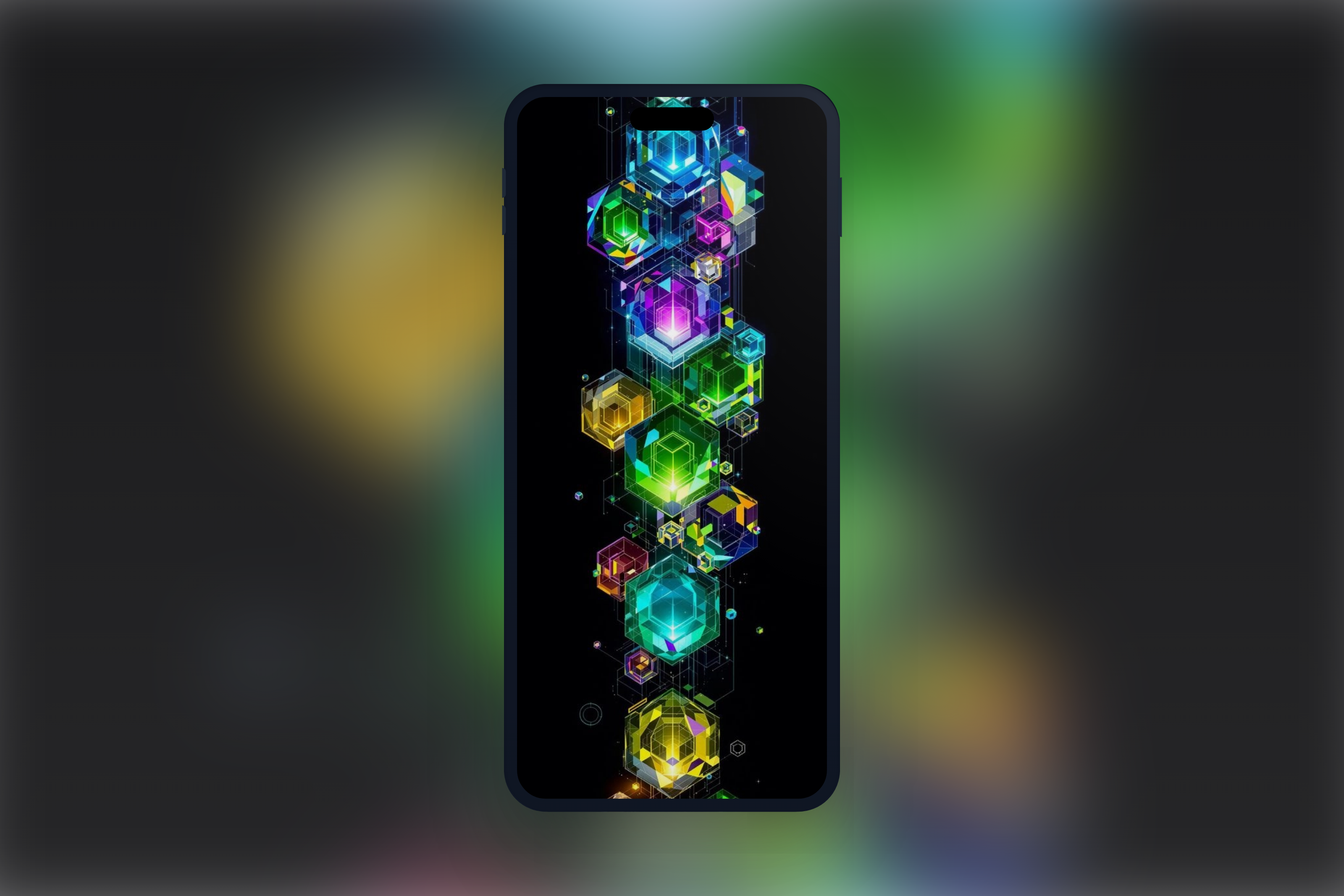 Futuristic Hexagonal Cascade